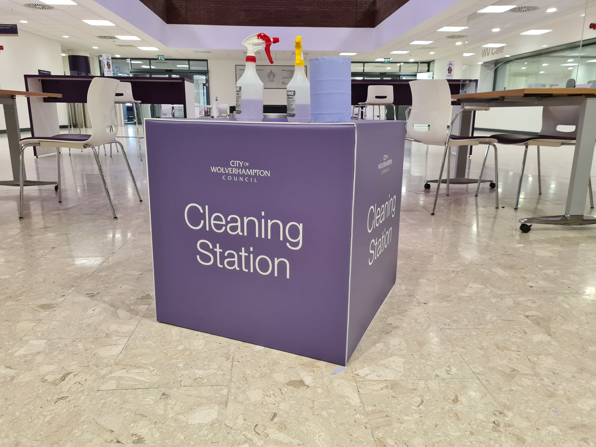 Digital Print Solutions. COVID Cleaning Station