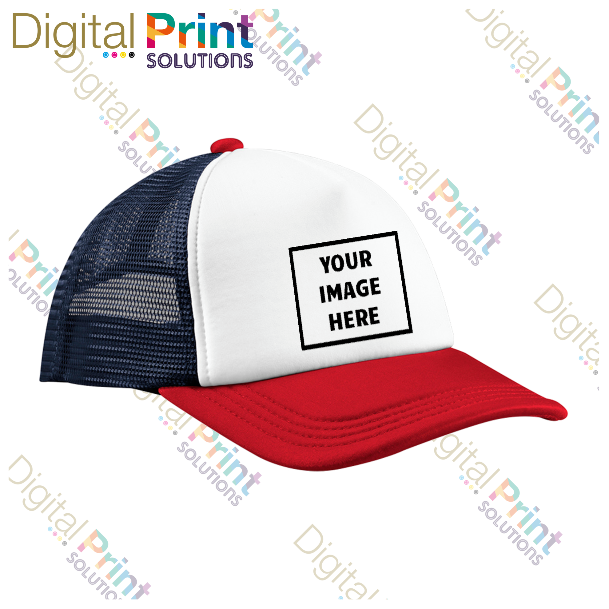 Digital Print Solutions. 5 Panel Retro Cap
